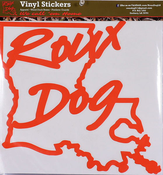 Roux Dog 12" Decal